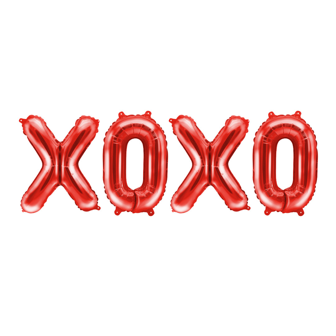 Red XOXO Balloons | A Little Confetti